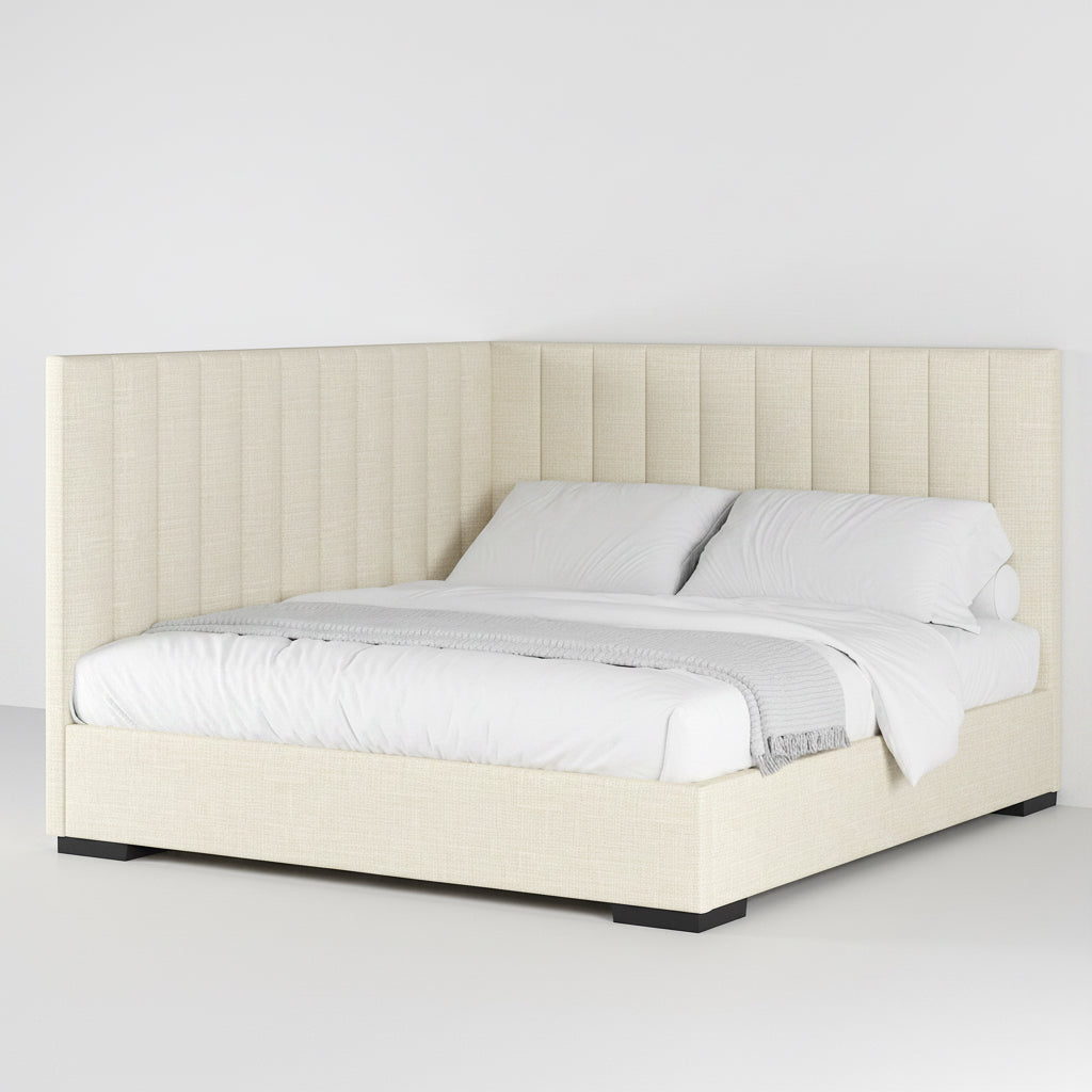 Celine Corner Platform Bed | Space-Saving Custom Beds – Candace & Basil ...