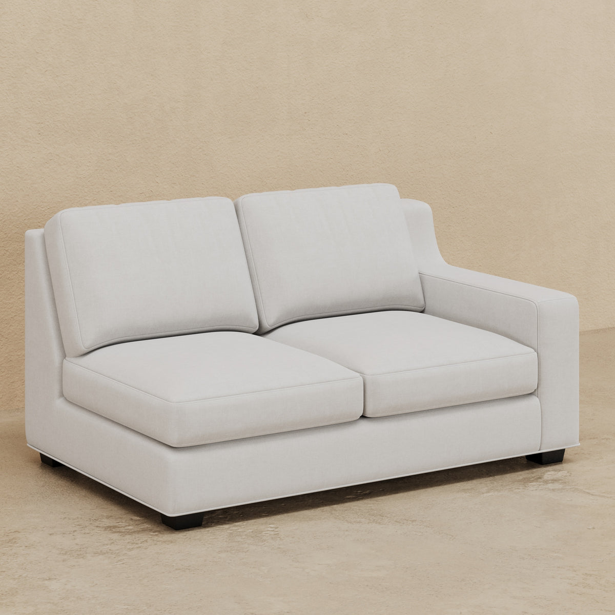 Sardinia One Arm Loveseat | Customizable Modular Sectional Sofa ...
